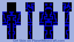 techno(blue) Minecraft Skin