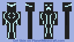 Tron Creeper Minecraft Skin