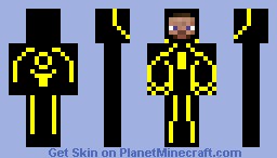 tron gold steve Minecraft Skin