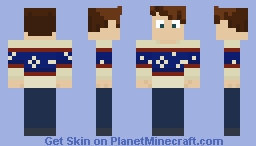 Newer (I guess) Version of Christmas Sweater Steve Minecraft Skin