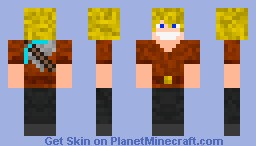 Miner with Diamond Pickaxe Minecraft Skin