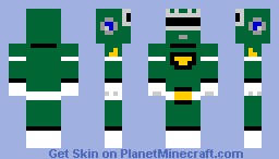 Green Turbo Ranger Minecraft Skin