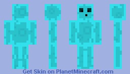 Turquoise Slimeman Minecraft Skin