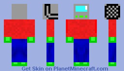 Mr. Computer Man Minecraft Skin
