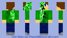 Creeper/human mutant Minecraft Skin
