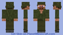 Two Thousand Yard Stare Steve Minecraft Skin