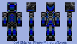 syfy blue Minecraft Skin