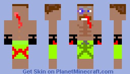 Bloody ufc fighter Minecraft Skin