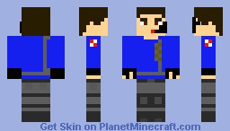 umbella agent [blue long sleves] Minecraft Skin