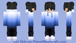 Blue Hoodie Boy Minecraft Skin