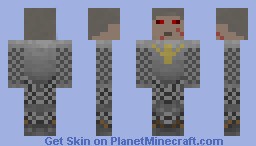 Undead knight (without helmet) Minecraft Skin