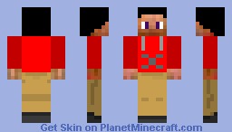 This is what iz looks like with my under armor hoodie Minecraft Skin