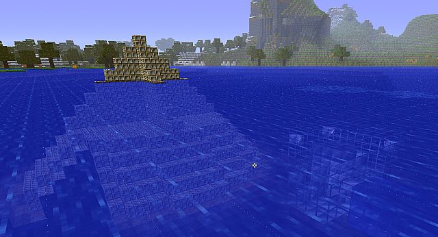 Underwater Facility and Pyramid Minecraft Map