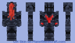 Undyne The Undying (Helmet) - UNDERTALE Minecraft Skin