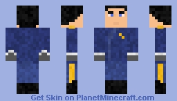 Blue ceremonial dress #1 Minecraft Skin