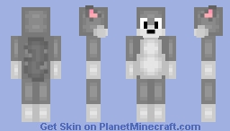 A Gray Wolf Minecraft Skin