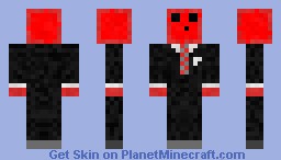 Red Gentleman Slime Minecraft Skin