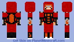 Fire Ninja Minecraft Skin