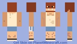Fat macho guy Minecraft Skin