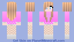 ~UziCat~ CUTE GIRL in PINK! Minecraft Skin