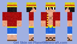 Monkey D. Luffy Minecraft Skin