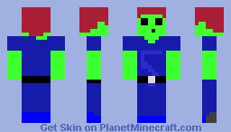 Slime steve Minecraft Skin