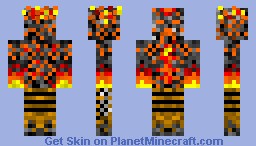 Lava Creeper Minecraft Skin