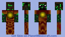 Meteor Zombie Brick Minecraft Skin