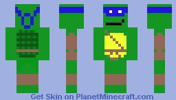 Leonardo TMNT Minecraft Skin