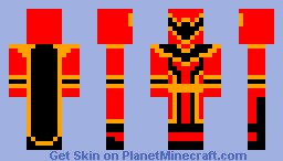 RED POWER-RANGER Minecraft Skin