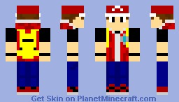 Pokemon Trainer Red-Brighter Minecraft Skin