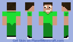 Green Shirt Guy Minecraft Skin