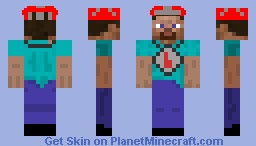 Hat and Clock Man Minecraft Skin