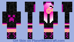 Pink Cat Minecraft Skin
