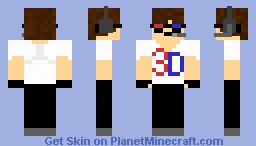 official 3DG retro skin Minecraft Skin