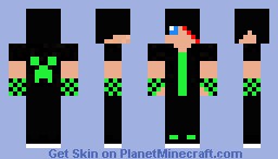 black green Minecraft Skin