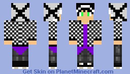 Boy in checkered hoodie {First Skin} Minecraft Skin