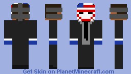 payday 2 Minecraft Skin