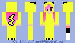Pikachu Girl! Minecraft Skin