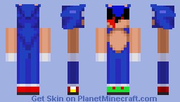Dark Sonic Minecraft Skin