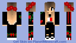 Roses Girl Minecraft Skin
