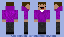 Derp in purple hood! :D XD C: Minecraft Skin