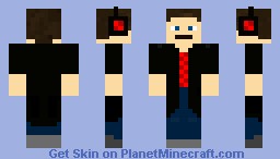 Red Gamer Suit Minecraft Skin