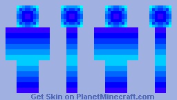 blue colorstream Minecraft Skin