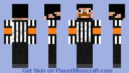 Hockey referee Minecraft Skin