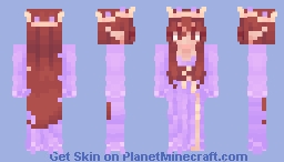 Violets In Bloom Minecraft Skin