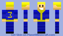 Vault boy (Vault 3) Minecraft Skin