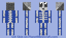 blue skeleton Minecraft Skin