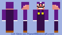 Waluigi Minecraft Skin