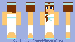 wedding dress with headband Minecraft Skin